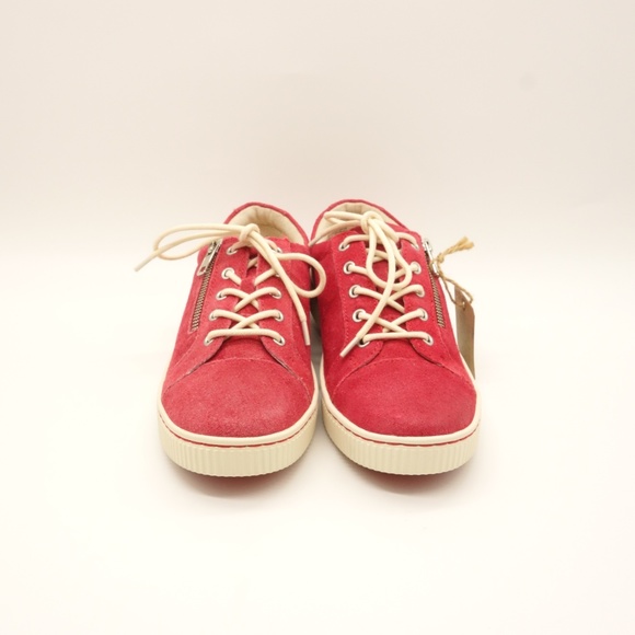 Born | Shoes | Nwt Born Tamara Red Suede Leather Sneaker | Poshmark